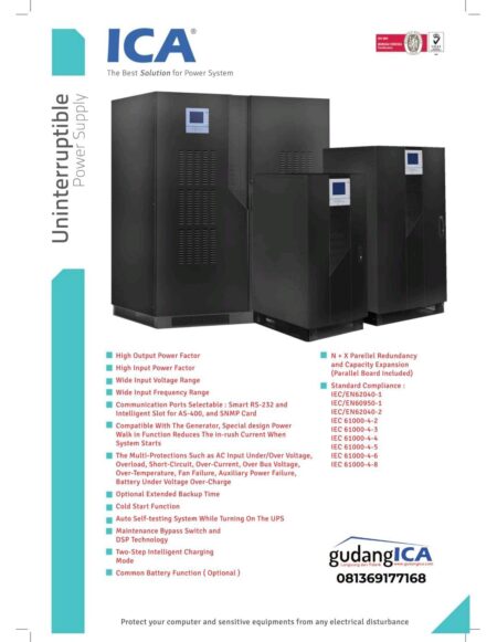 Jual UPS 3 Phase In/Out - Distributor ORI ICA UPS Stabilizer | Jual UPS ...